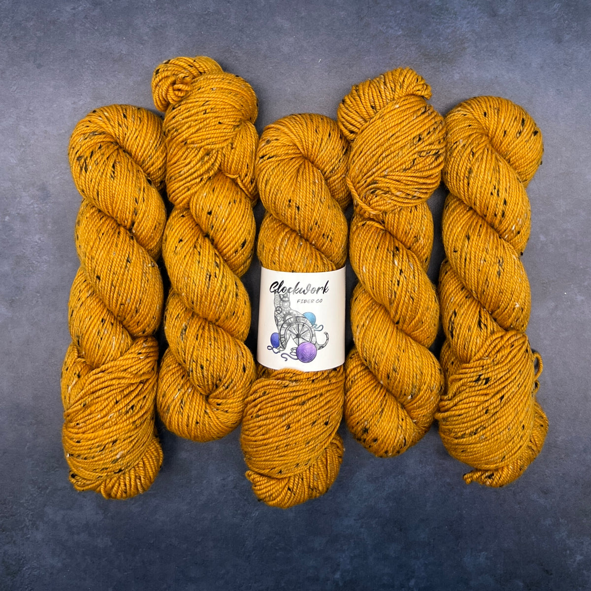 Harvest Gold // Analog Tweed Worsted – Clockwork Fiber Company