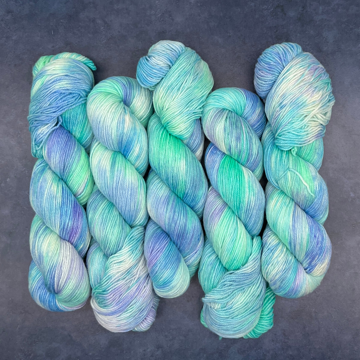 Frozen Reflections || Atomic Silk Sock – Clockwork Fiber Company